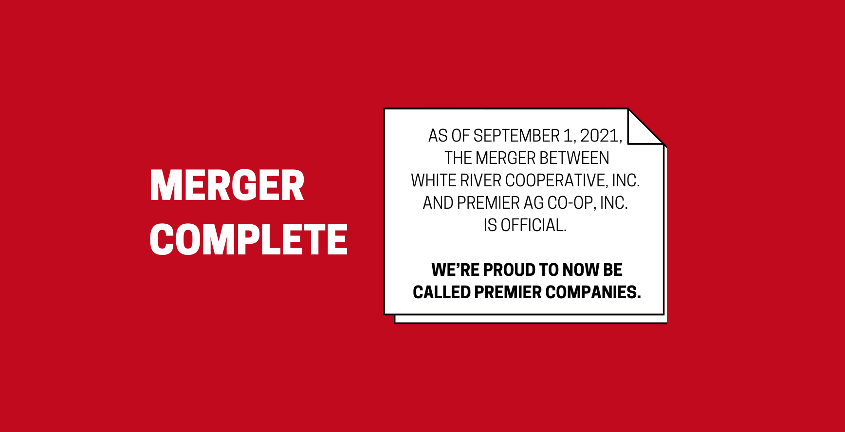 Premier Companies Formed With Completed Merger Premier, White River ...